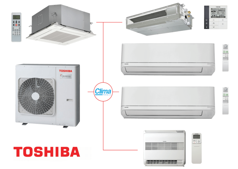 Inverter multi-split air conditioners from Toshiba | Warsaw